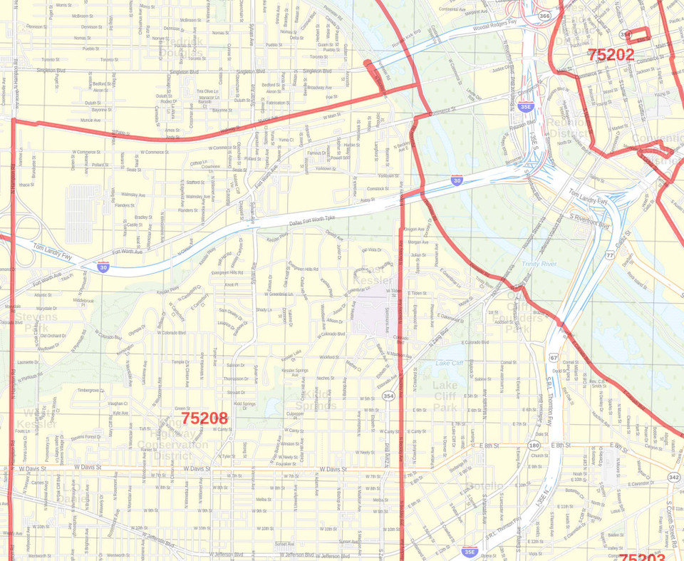 USA Custom Area Zip Code Wall Maps