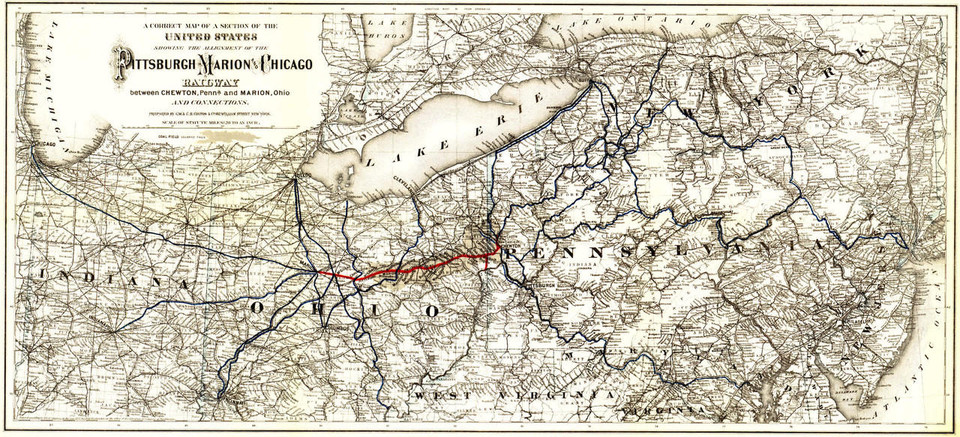 Historic Railroad Map of the Northeastern United States - 1840 - John ...