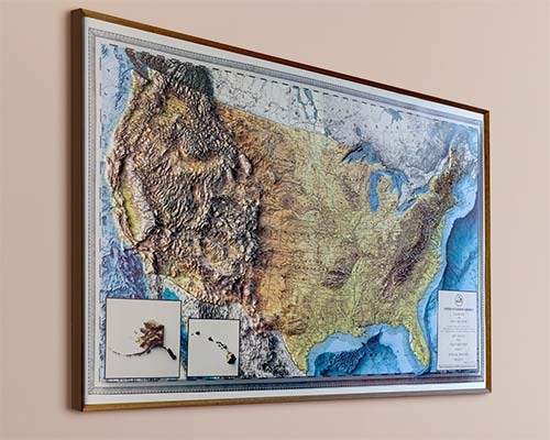 3D Raised Relief Maps | World Maps Online