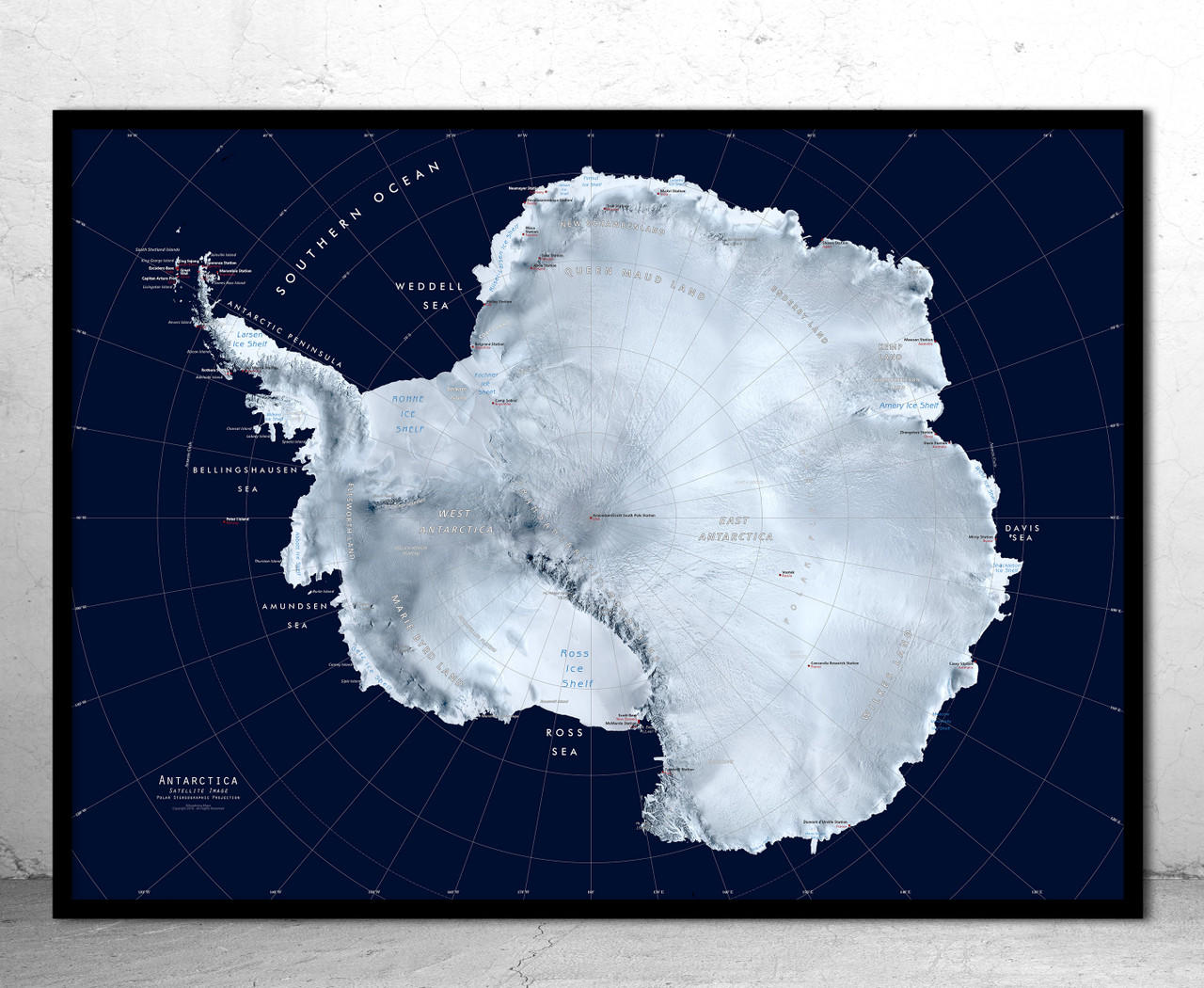 Antarctica Map Antarctica Satellite Image Geologycom