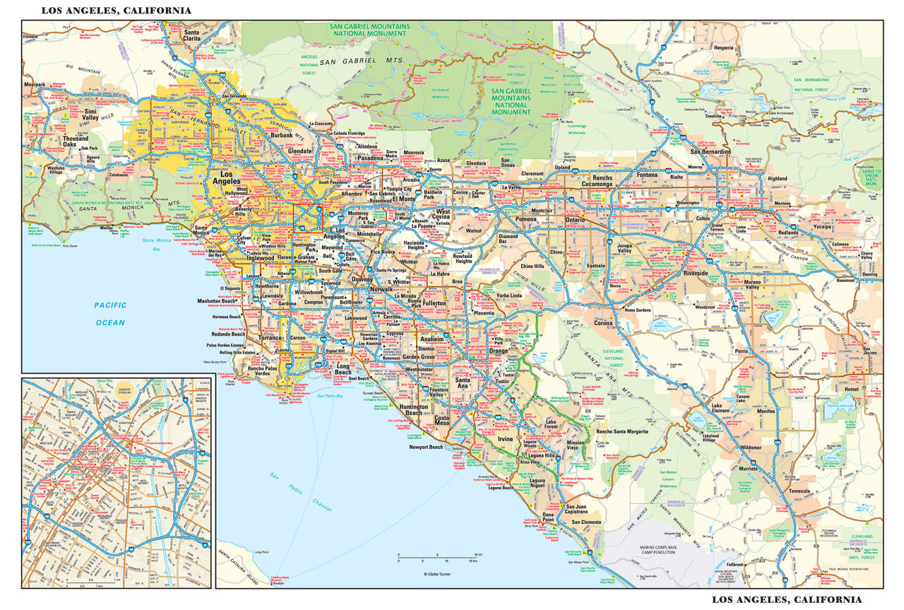 Los Angeles Reference Map from GeoNova | World Maps Online
