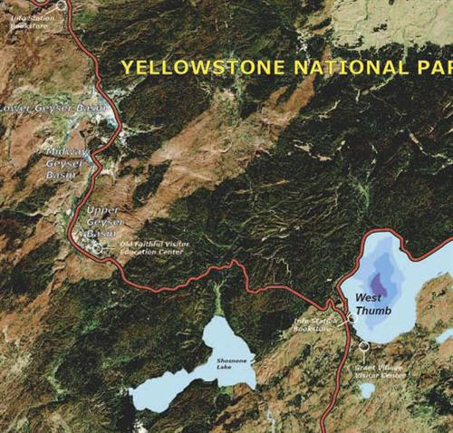 Yellowstone Map Mapsofnet