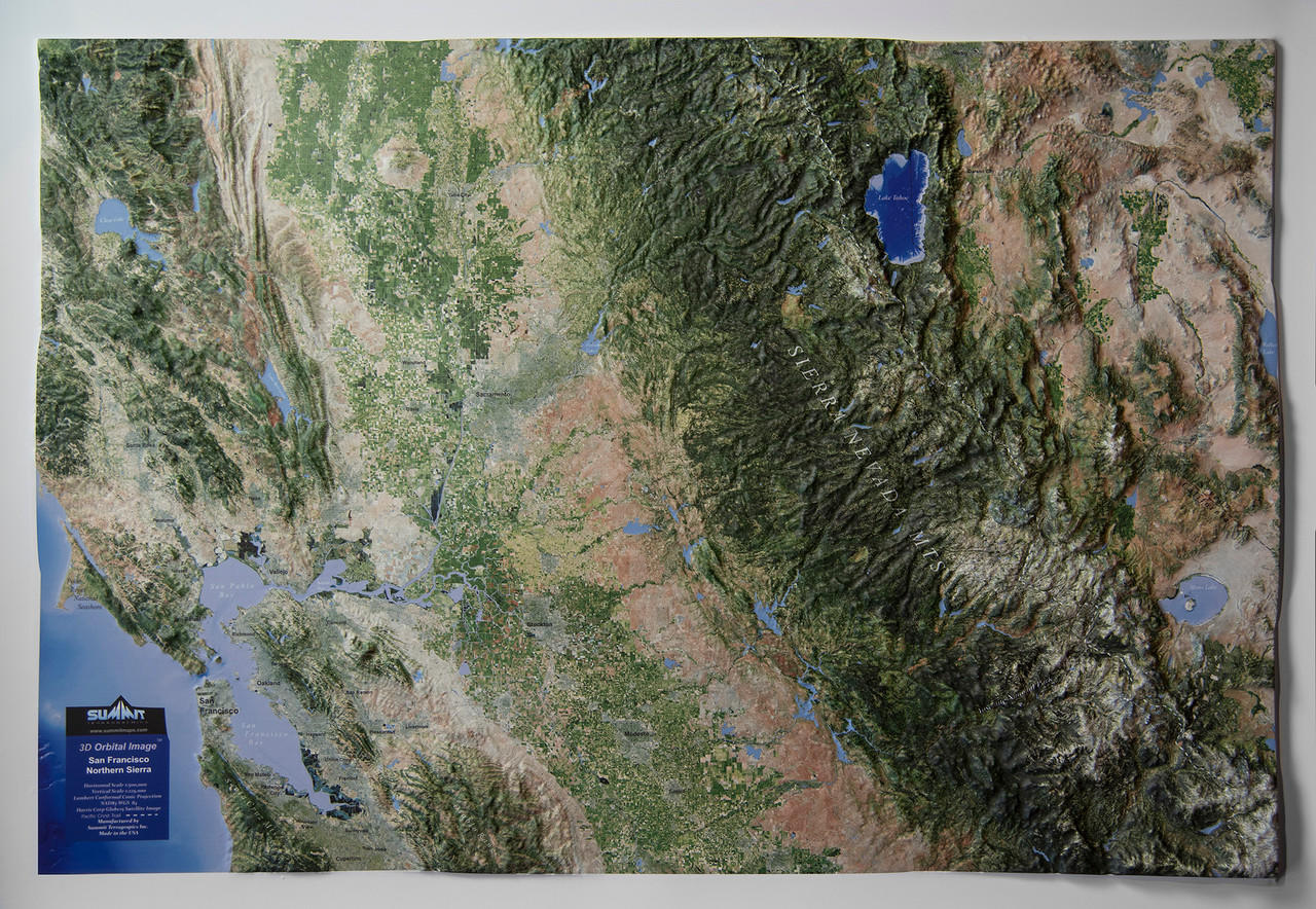 Sierra Mountain Range Map
