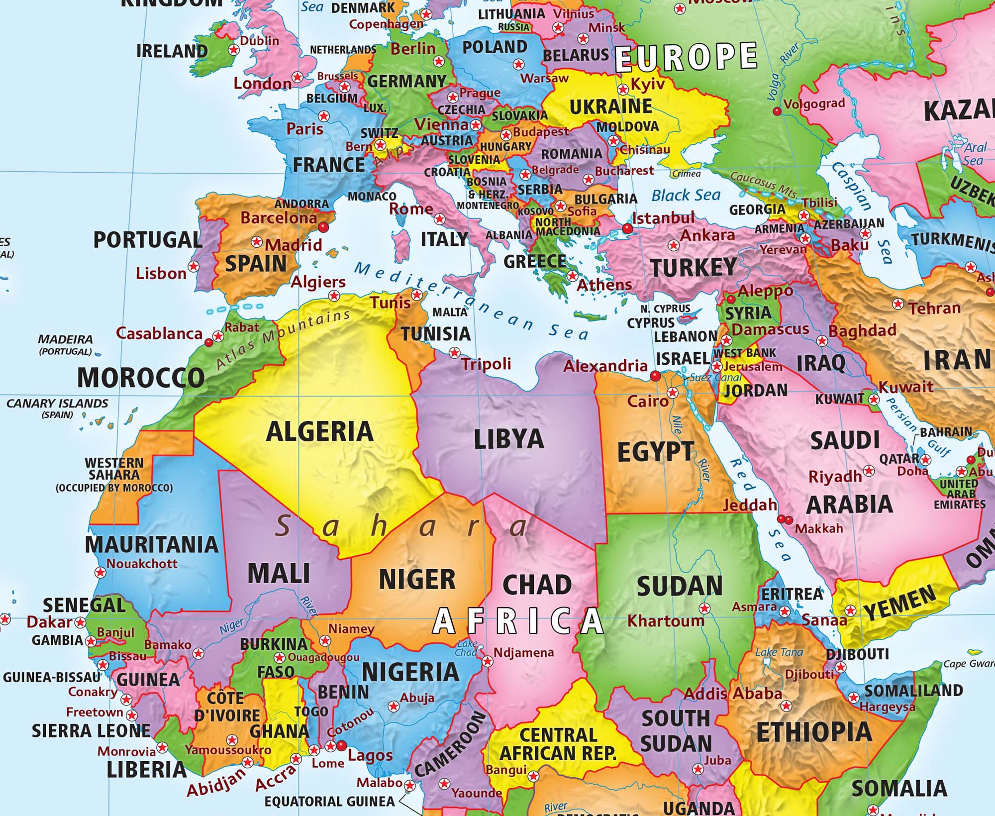 Detailed World Map Detailed World Map Images Free Download On
