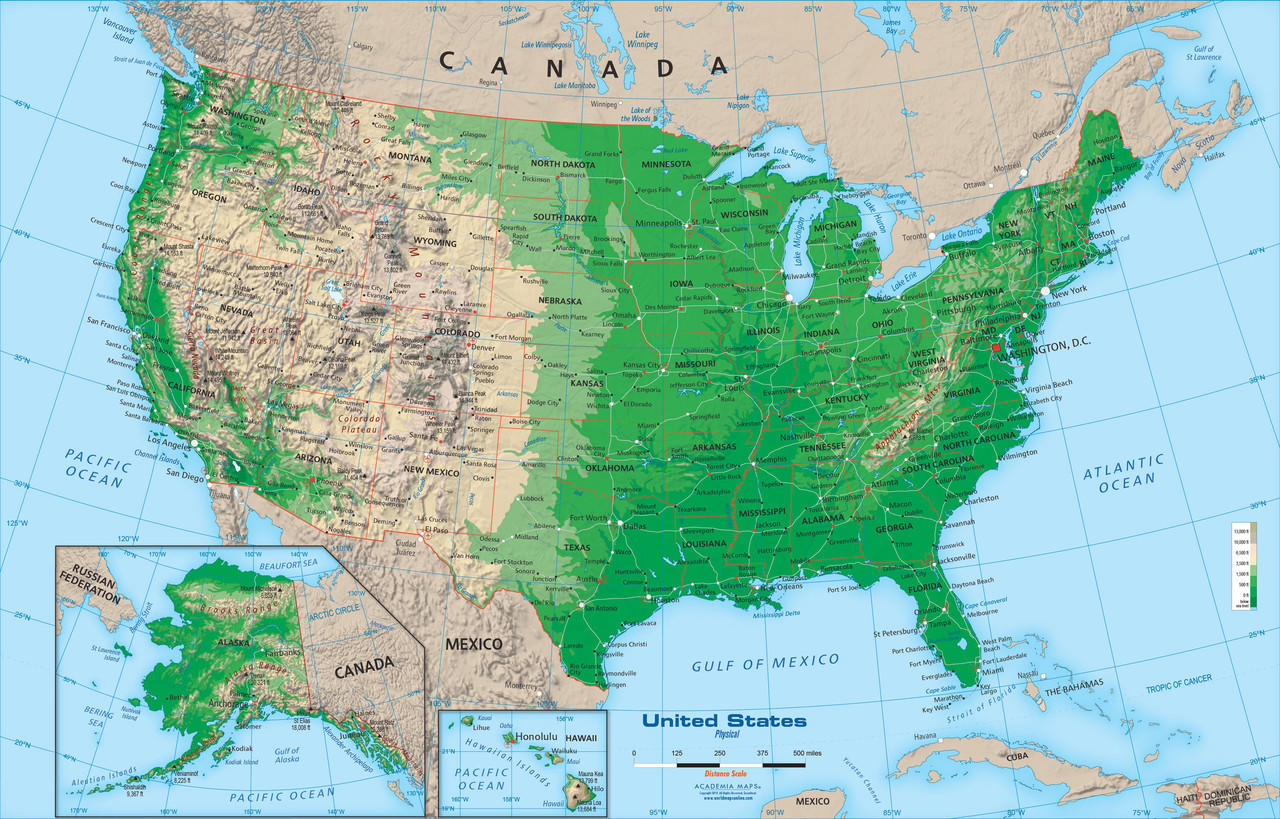 United States Graphic Map