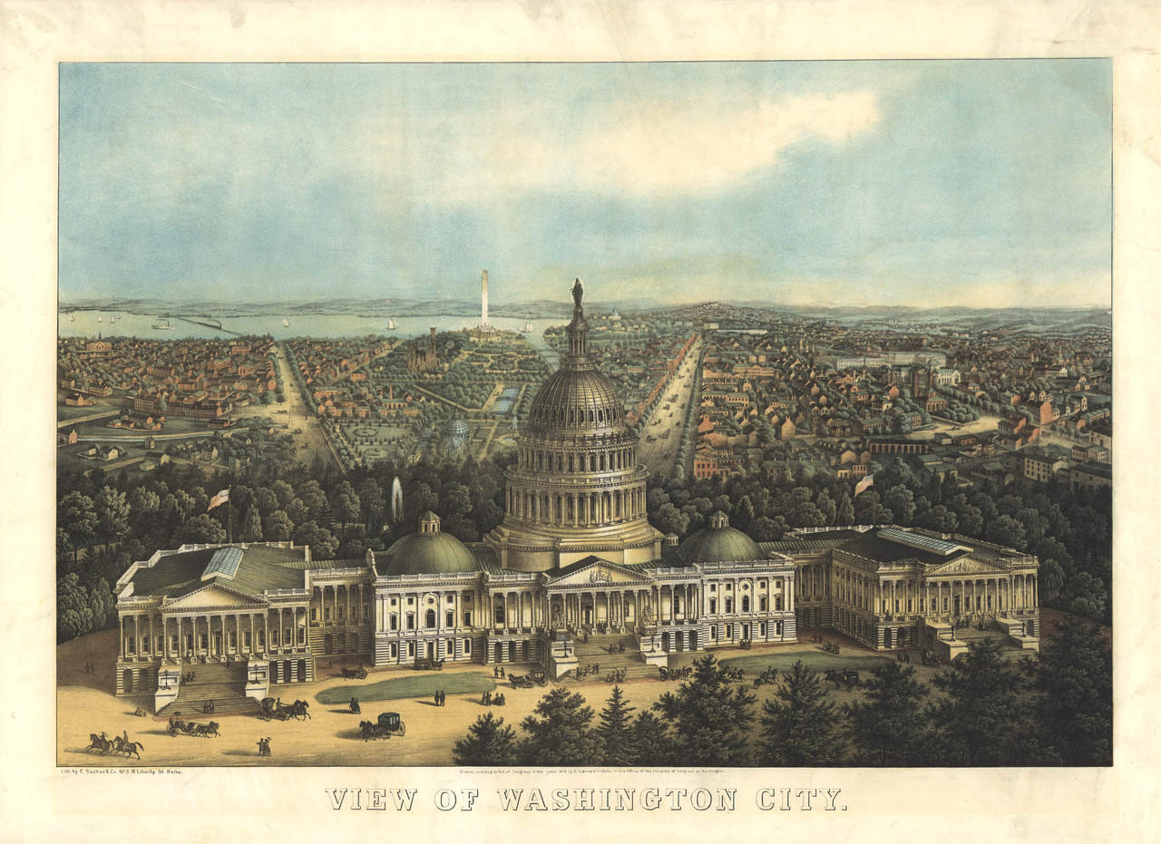 Historic Map - Washington, DC - 1871 | World Maps Online