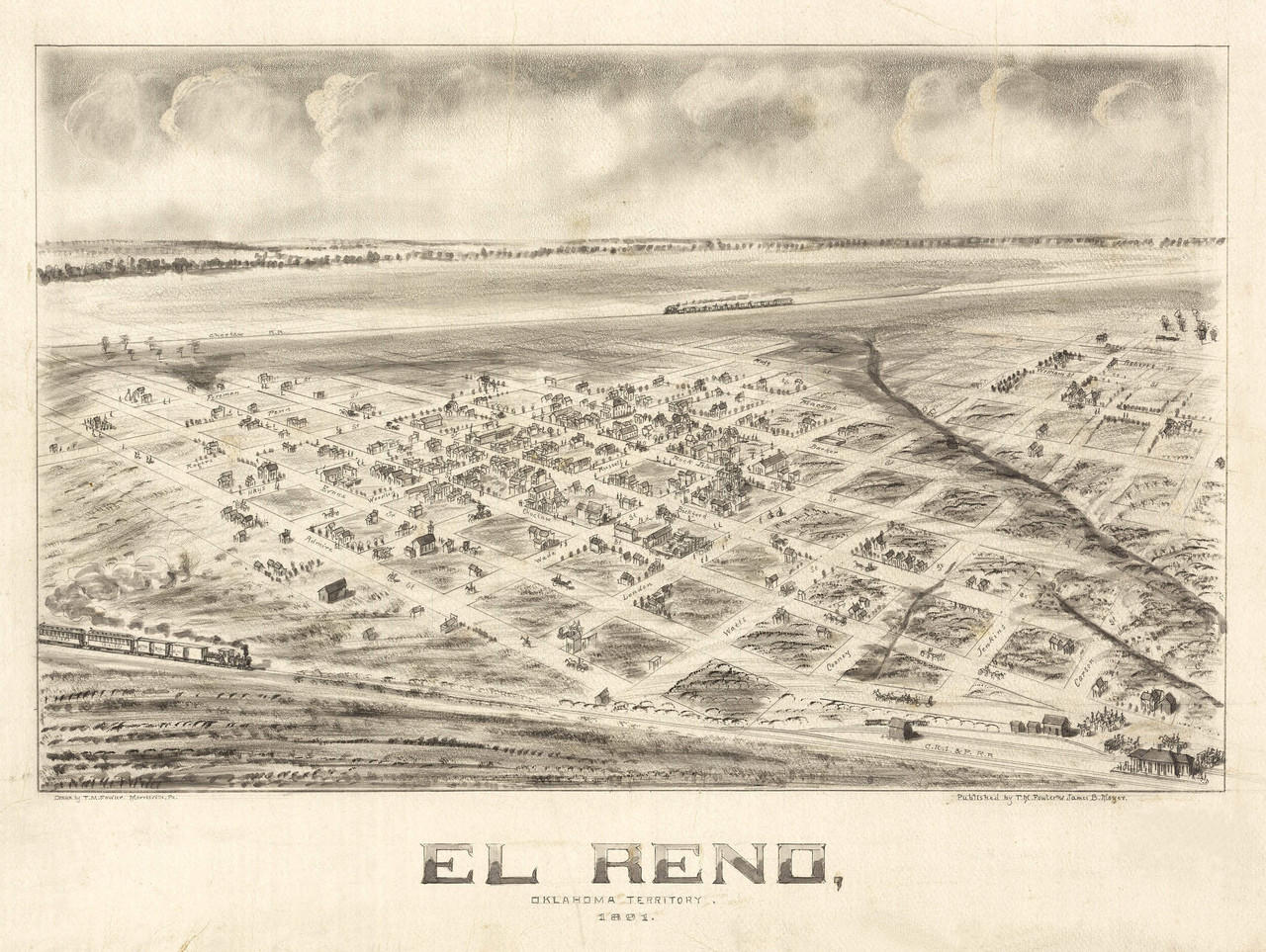 Historic Map - El Reno, OK - 1891 | World Maps Online
