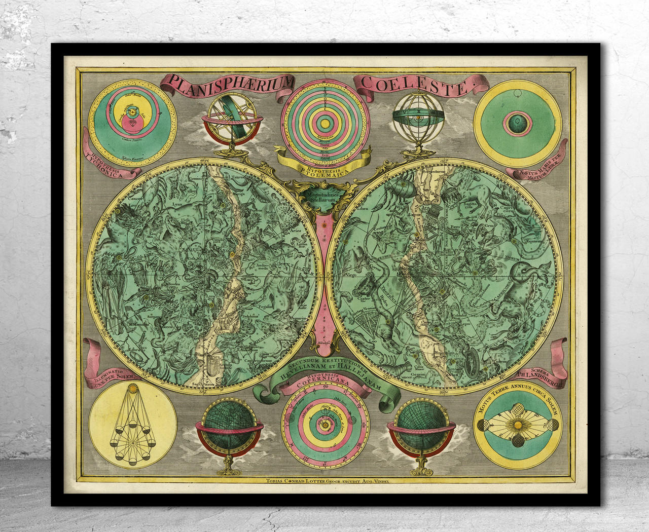 Old Astronomy Map