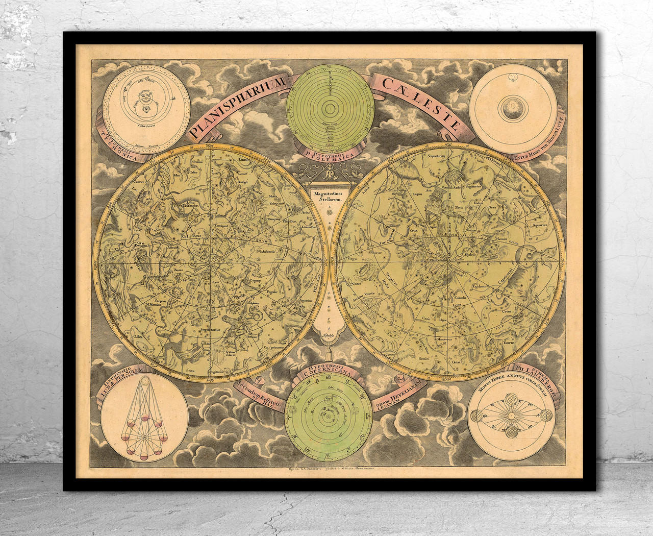 Old Astronomy Map