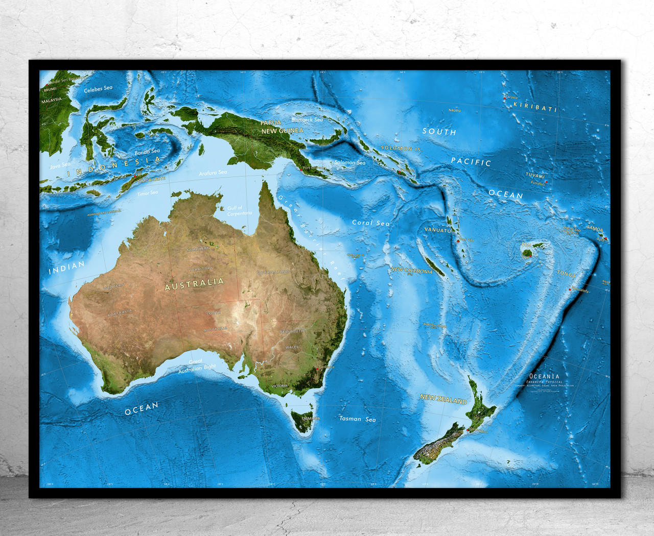 Oceania World Map