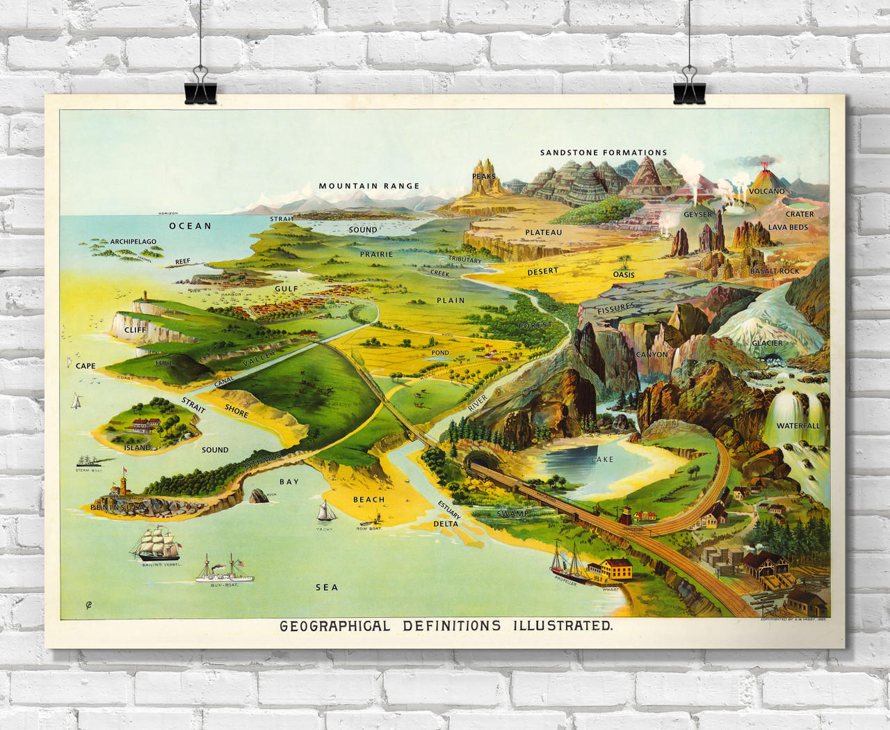 Geographic Features Map