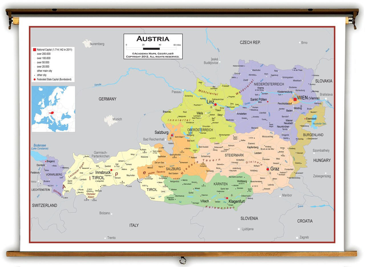 Austria Political Map