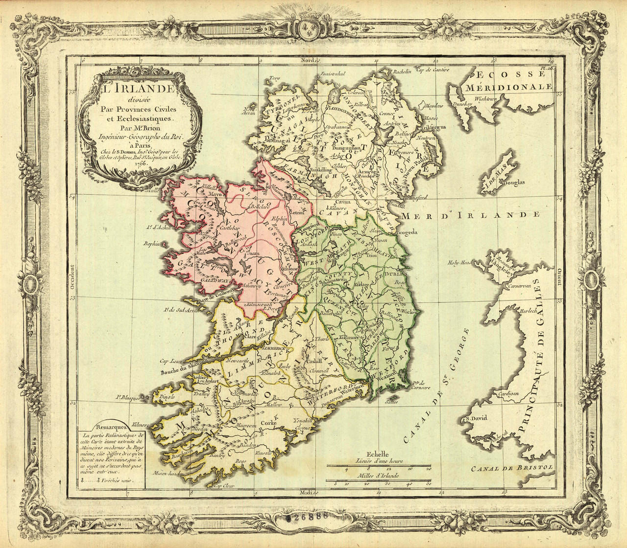 Historic Map - Ireland - 1766 | World Maps Online