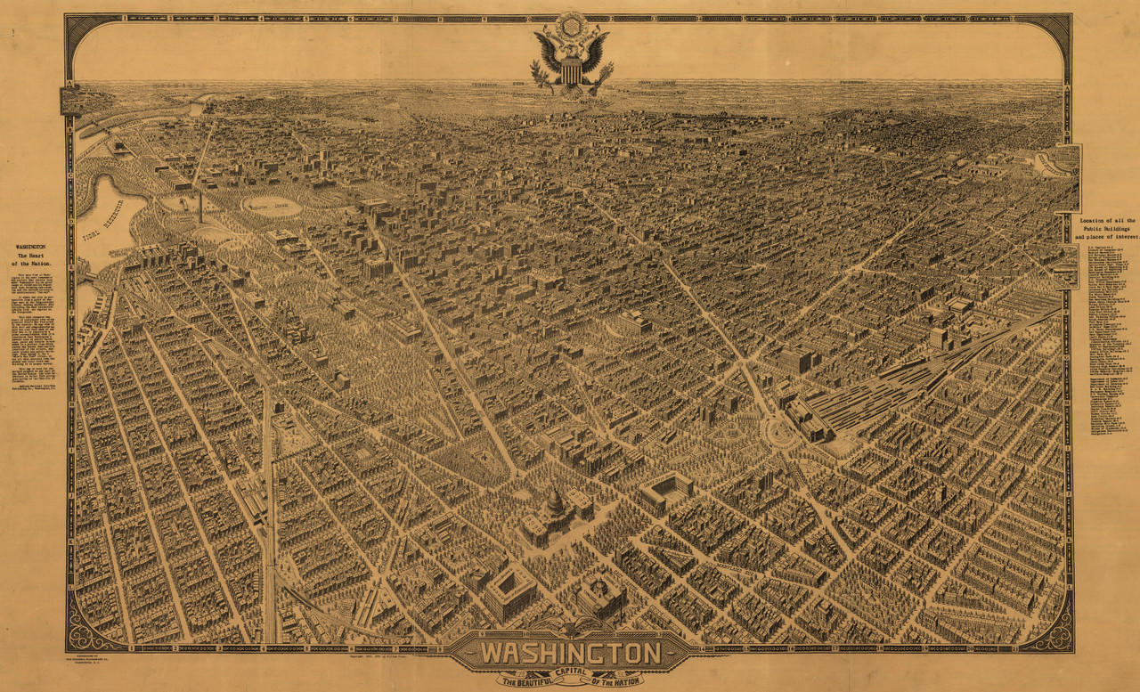 Historic Map - Washington, DC - 1922 | World Maps Online