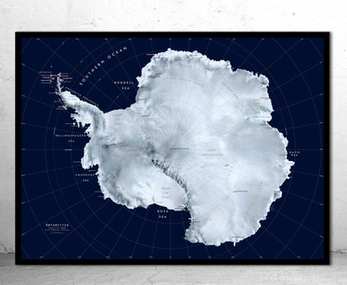 Antarctica Satellite Image Map | World Maps Online