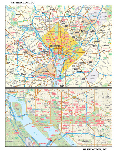 Washington DC Reference Map from GeoNova | World Maps Online