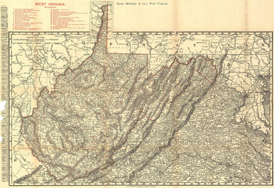 Historic Railroad Map of West Virginia - 1898 | World Maps Online