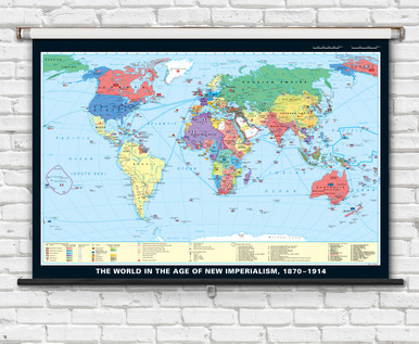 World in the Age of New Imperialism, 1870-1914 History Classroom Map ...
