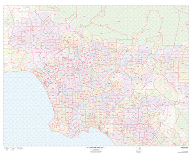 USA Custom Area Zip Code Wall Maps