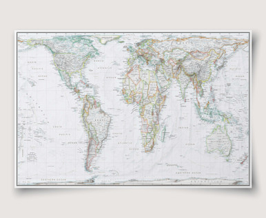 Gall-Peters Projection World Wall Map | World Maps Online