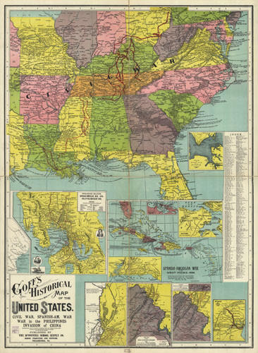 United States - Goff's United States Vintage Map - (1907)| World Maps ...