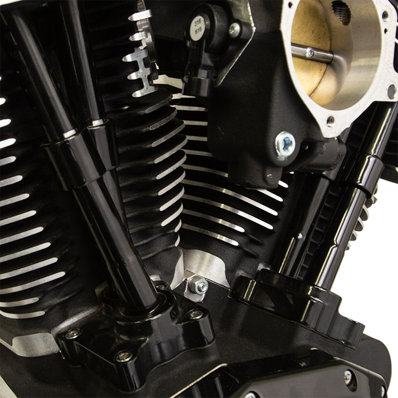 S&S Adjustable Pushrod Kit with Covers for 1999-2017 Harley Twin Cam ...