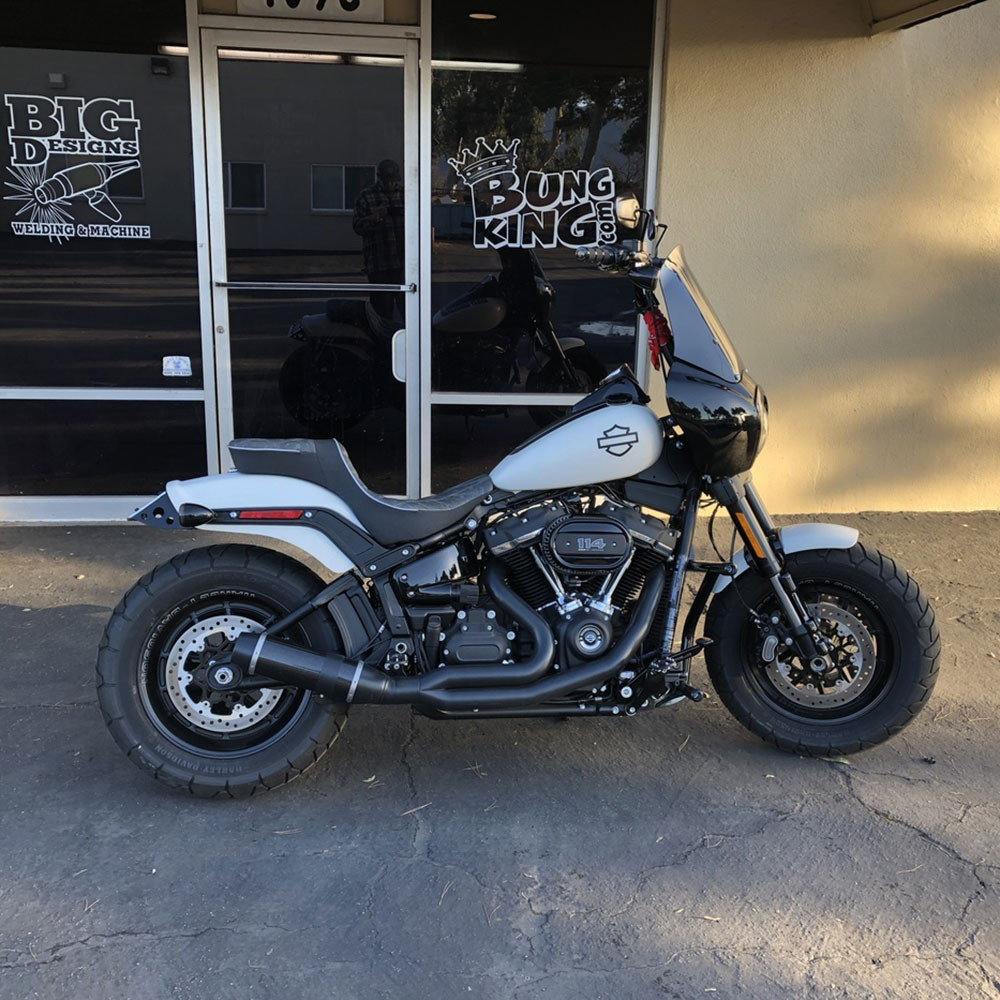 Bung King License Plate Relocation Kit for 2018-Up Harley Fat Bob ...