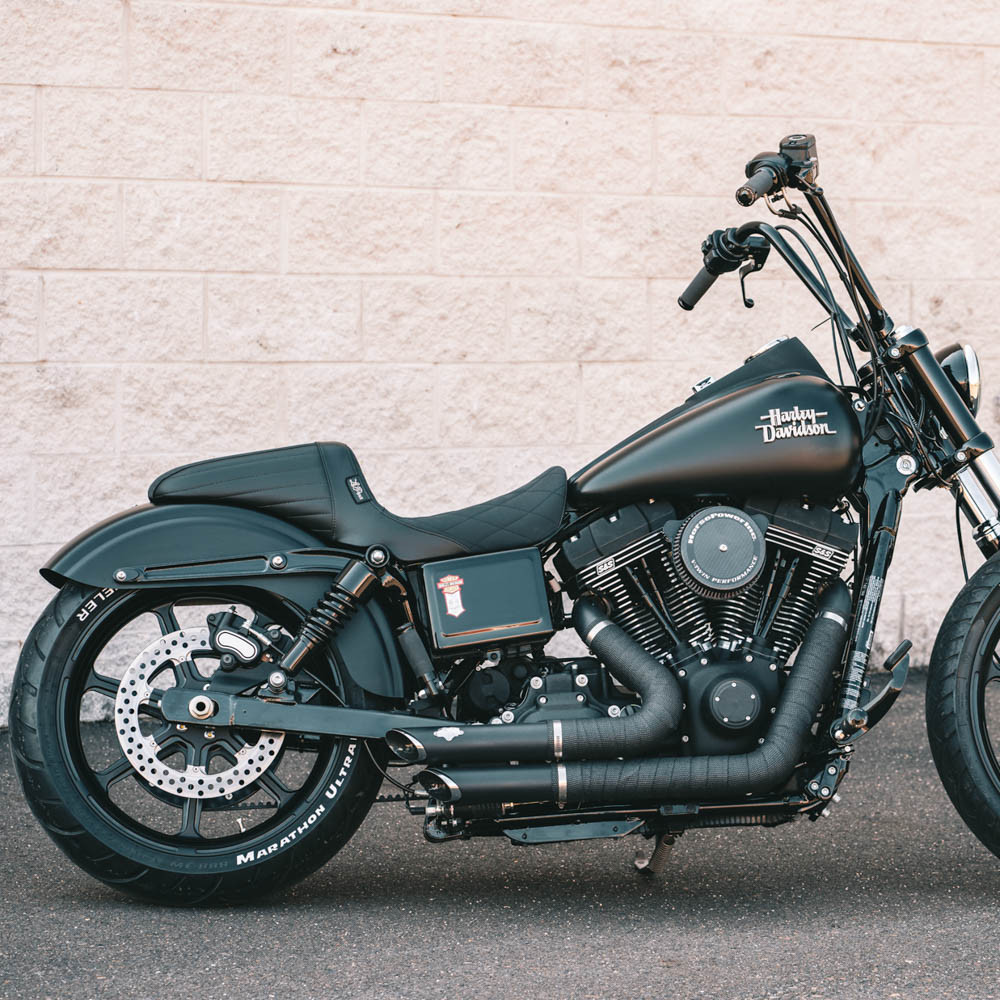 LePera Kickflip Seat for 2006-2017 Harley Dyna - Diamond Gripp Tape ...