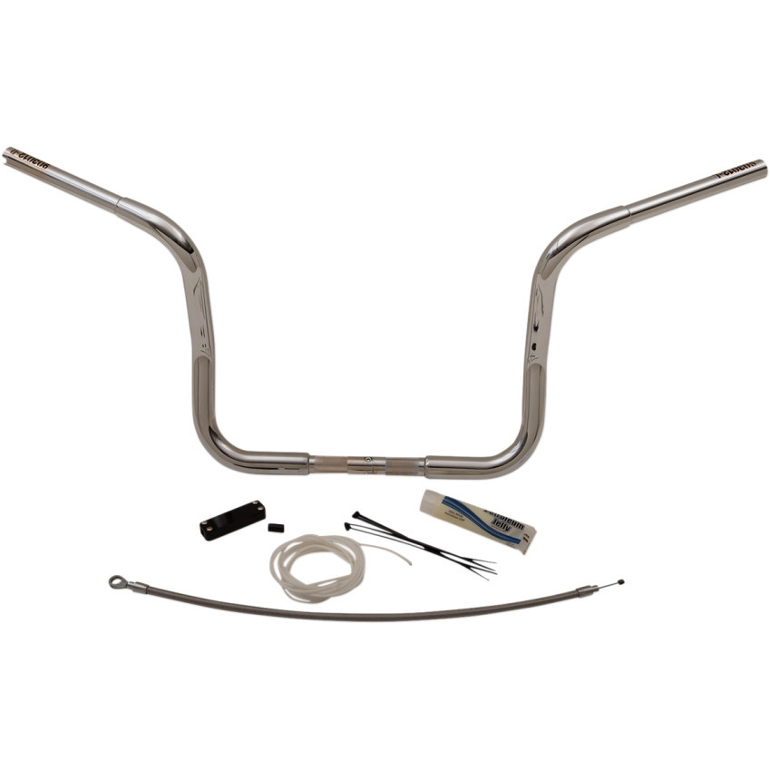 Fat Baggers 1-1/4" EZ Install Round Top 12" Handlebar Kit for 2008-2013 ...