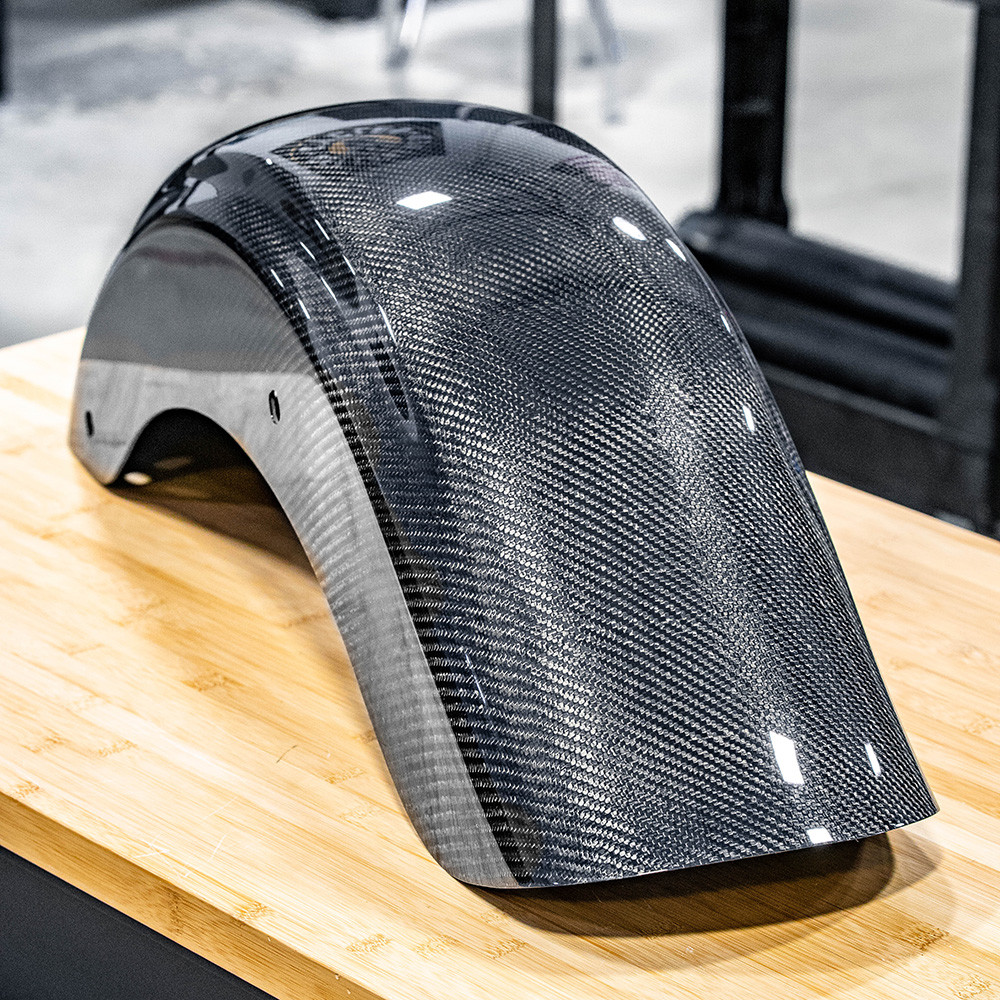 Hofmann Designs Mid Length Carbon Fiber Front Fender for Harley Touring ...
