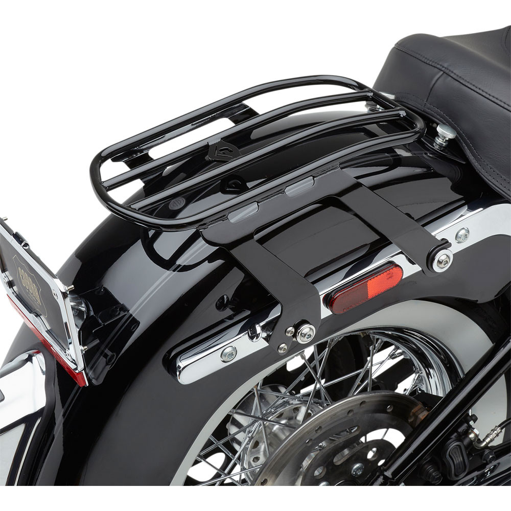 Cobra Black Detachable Solo Luggage Rack for 2018-2020 Harley Softail ...