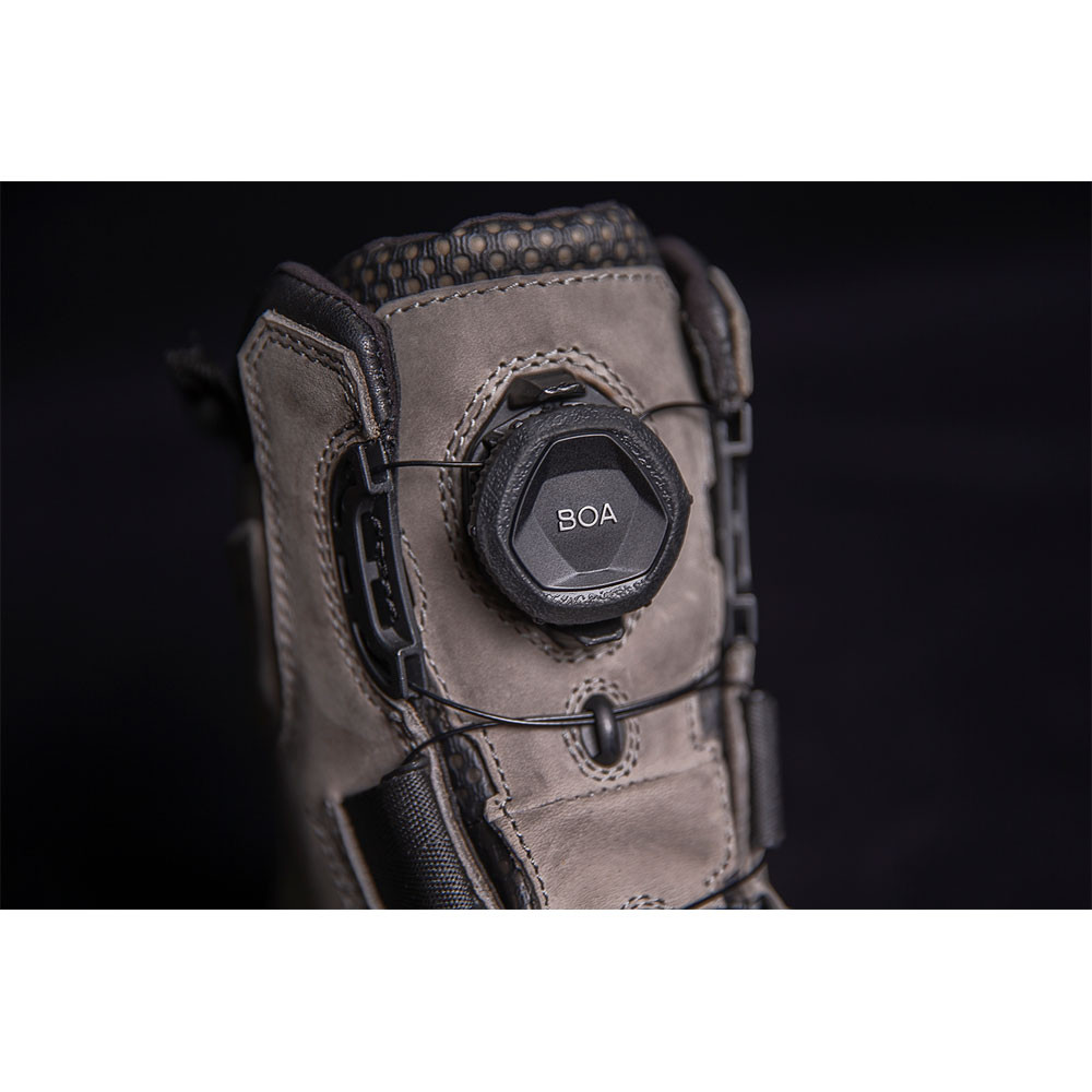 Icon Stormhawk Waterproof Riding Boots - Gray - Get Lowered Cycles