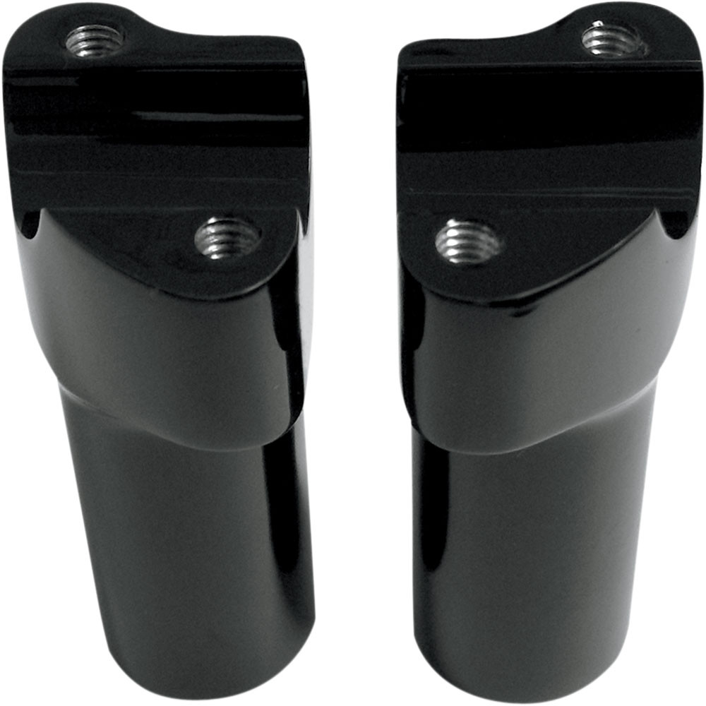 Drag Specialties 1.5" Straight Buffalo Handlebar Risers - Gloss Black ...