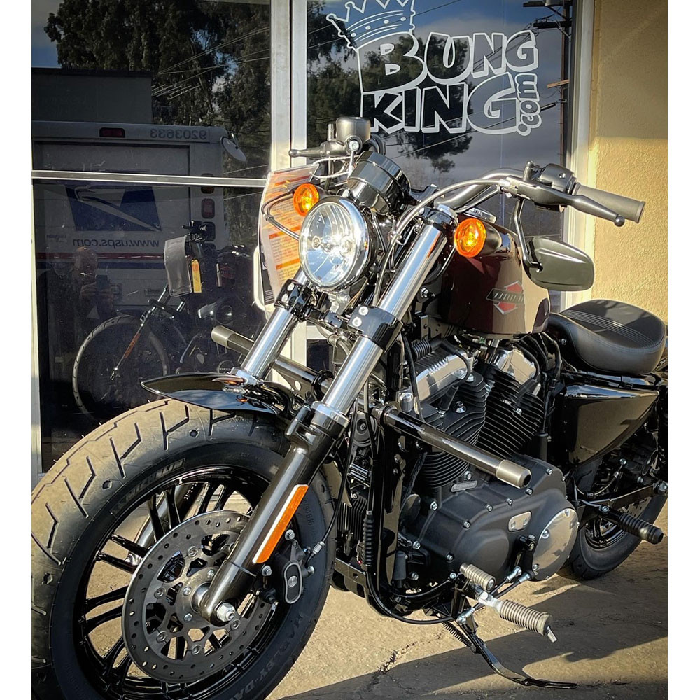 Bung King Forward Control Highway Peg Crash Sky Bar for Harley ...