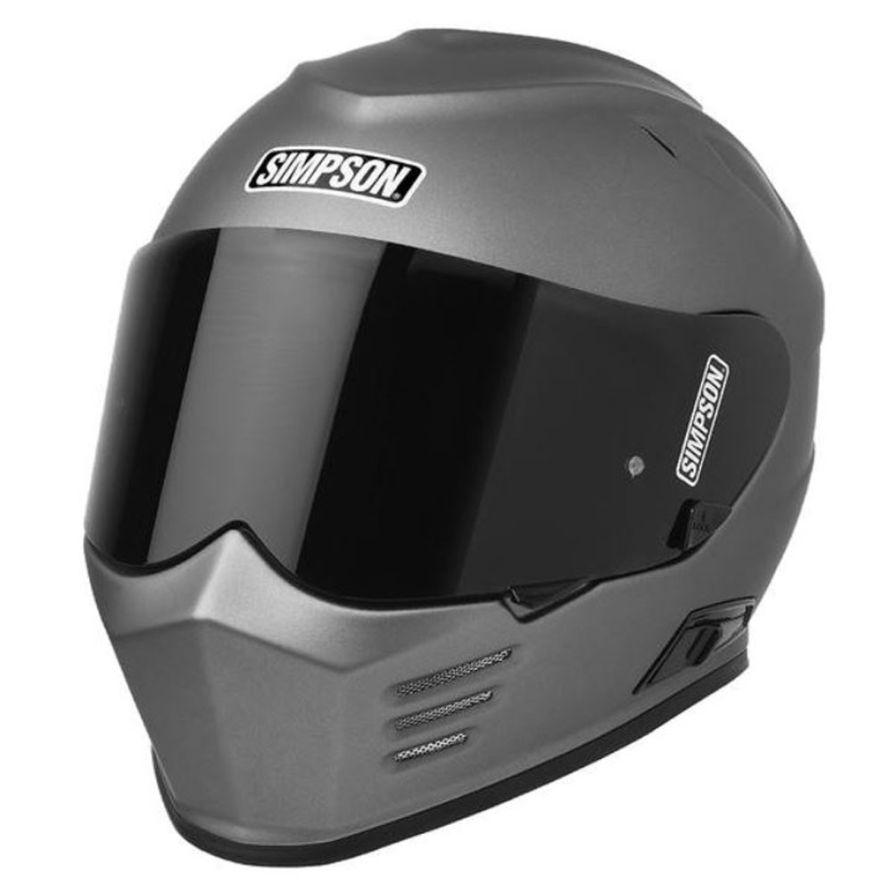 Simpson Ghost Bandit Motorcycle Helmet - Flat Alloy - Get Lowered Cycles