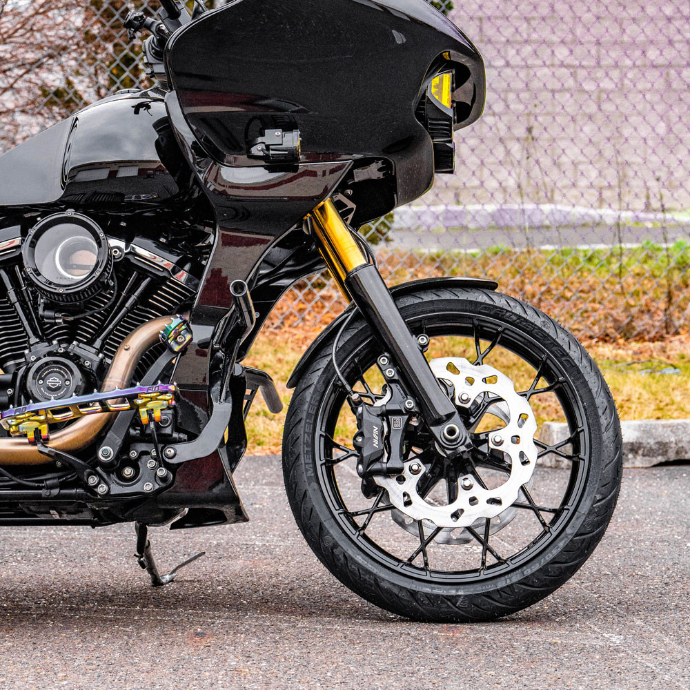 Hofmann Designs Mid Length Carbon Fiber Front Fender for Harley Touring ...