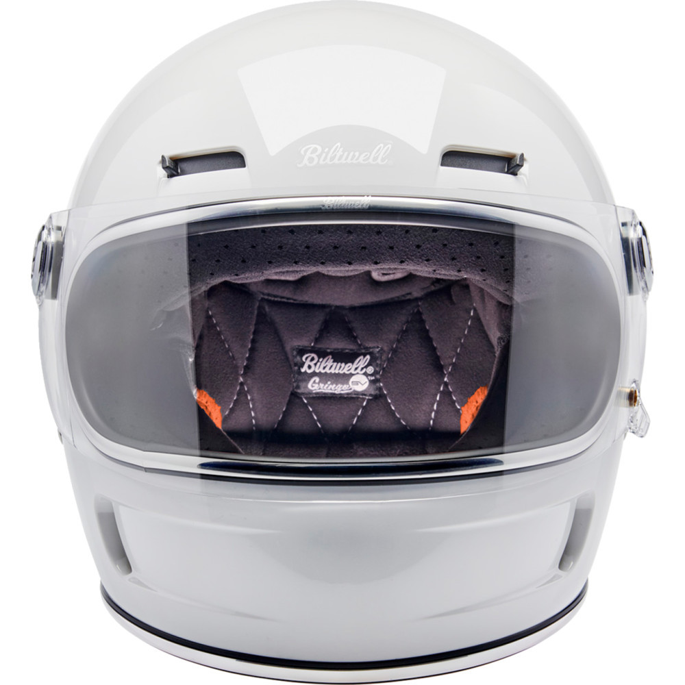 Biltwell Gringo SV ECE Gloss White Helmet - Get Lowered Cycles