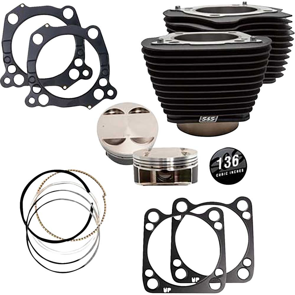 S&S 136" Big Bore Cylinder Kit for 2017-2023 Harley M8 - 910-0848 - Get ...