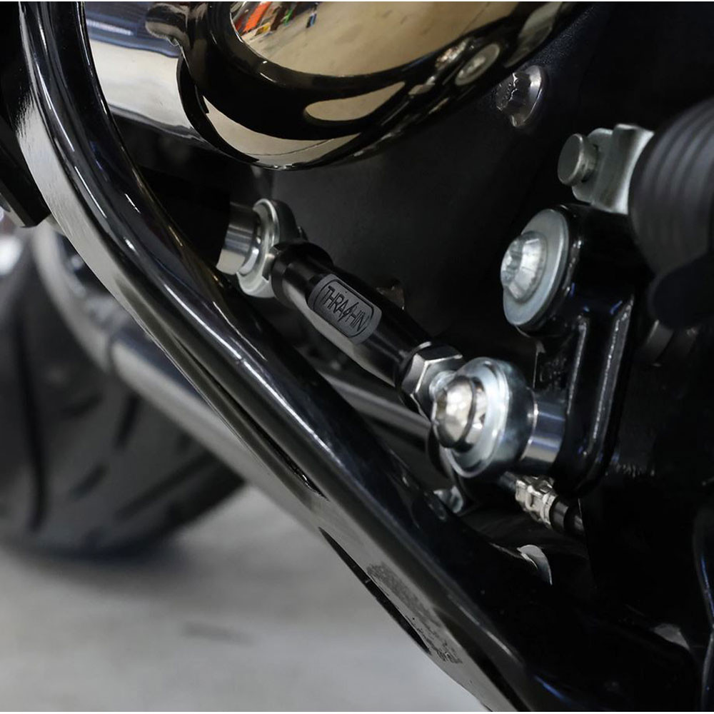 Thrashin Supply Adjustable Brake Linkage for Harley M8 Softail - Black ...