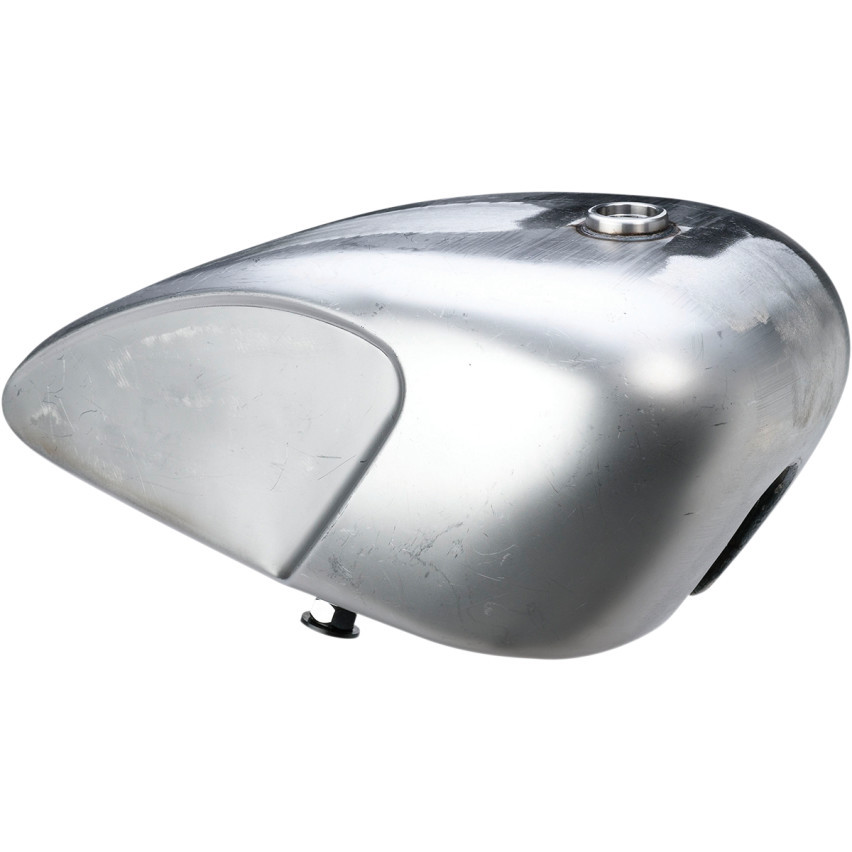Custom Chrome Lucky Sucker Gas Tank for Harley Softail - Get Lowered Cycles