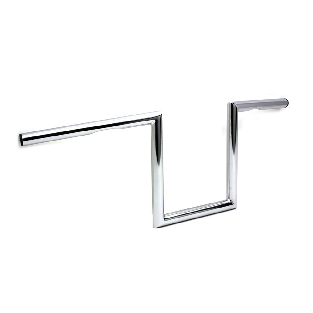 HardDrive Traditional 6" Z-Bars Handlebars - Chrome - Get Lowered Cycles