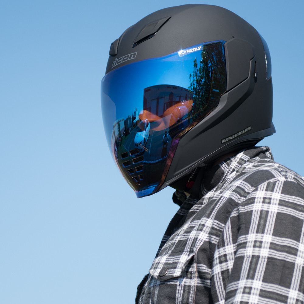 Icon Airflite RST Blue Motorcycle Face Shield - 0130-0784 - Get Lowered ...