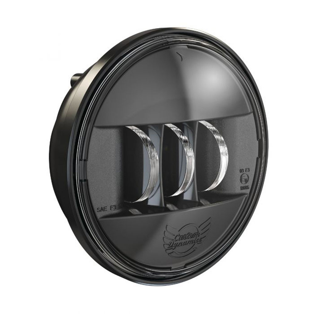 Custom Dynamics 4.5" Probeam LED Passing Lamps for Harley - True Black ...