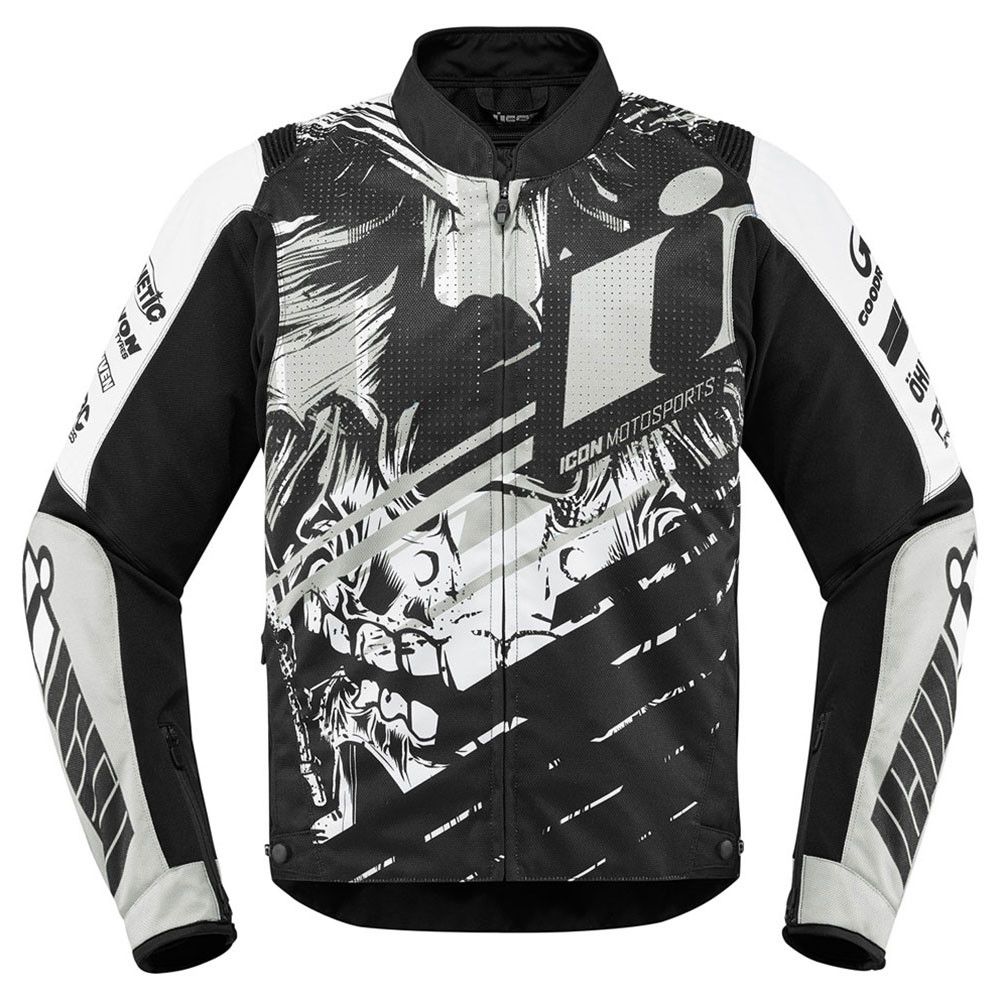 Icon Overlord STIM Jacket - White - Get Lowered Cycles