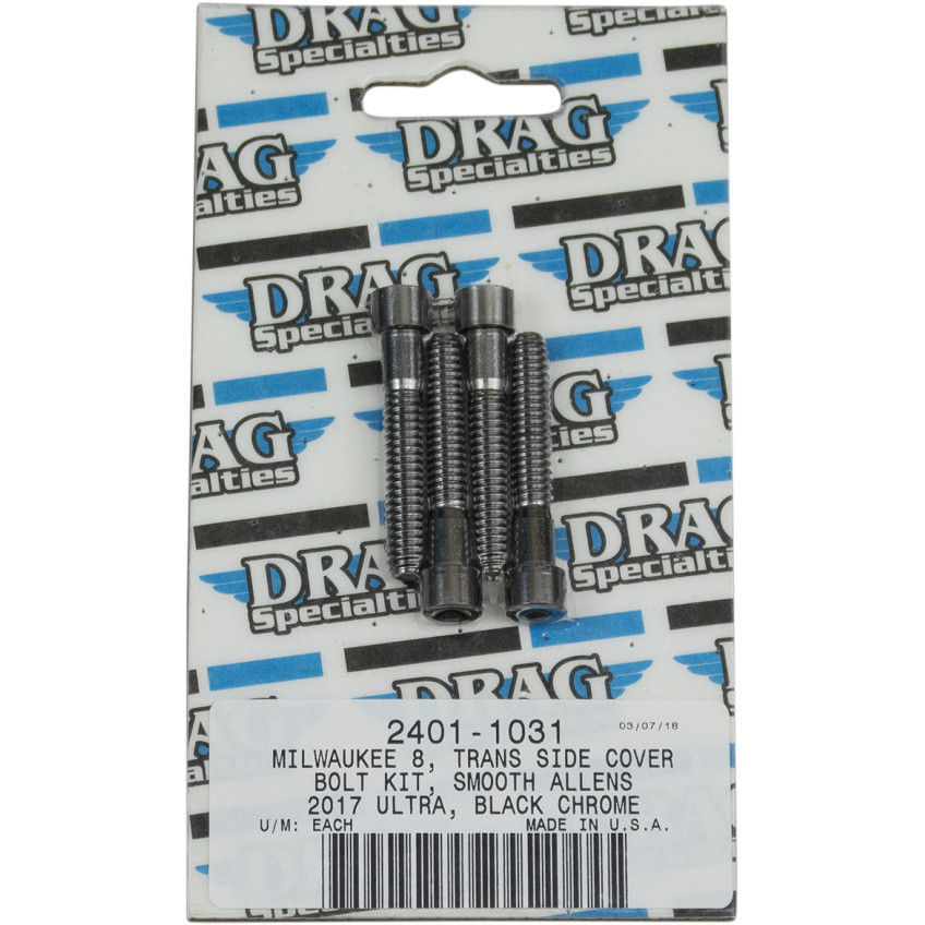 Drag Specialties Transmission Side Cover Bolt Kit for 2017-2018 Harley ...