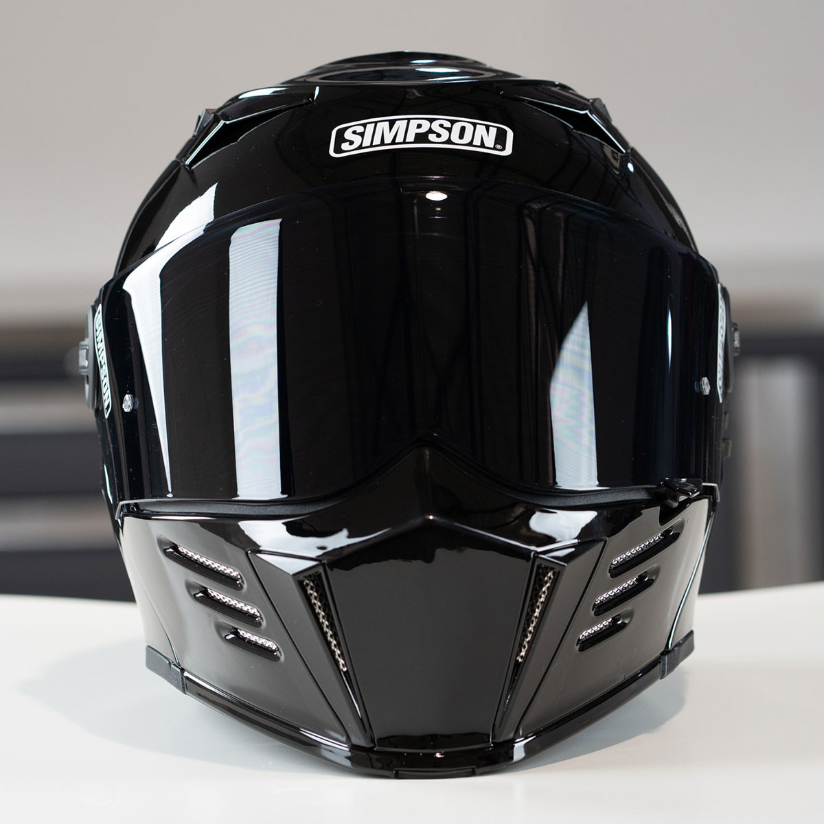 Simpson Mod Bandit Helmet Smoke External Face Shield - Get Lowered Cycles
