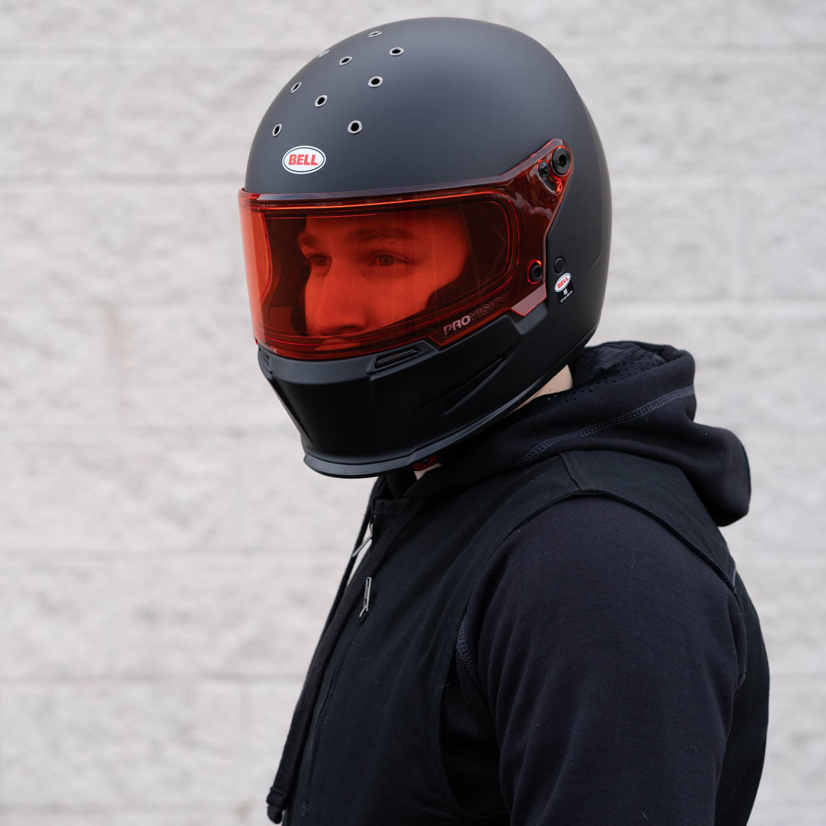 Bell Eliminator Hi Def Orange Face Shield - 7102450 - Get Lowered Cycles
