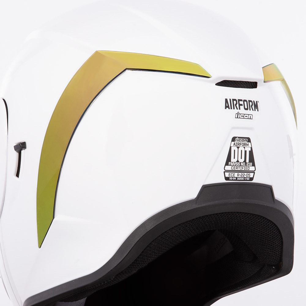 Icon Airform Helmet RST Gold Rear Spoiler - 0133-1206 - Get Lowered Cycles