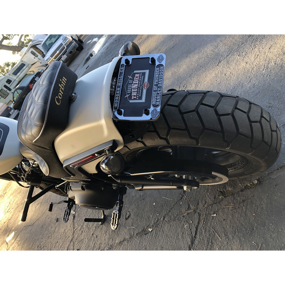 Bung King License Plate Relocation Kit for 2018-Up Harley Fat Bob ...