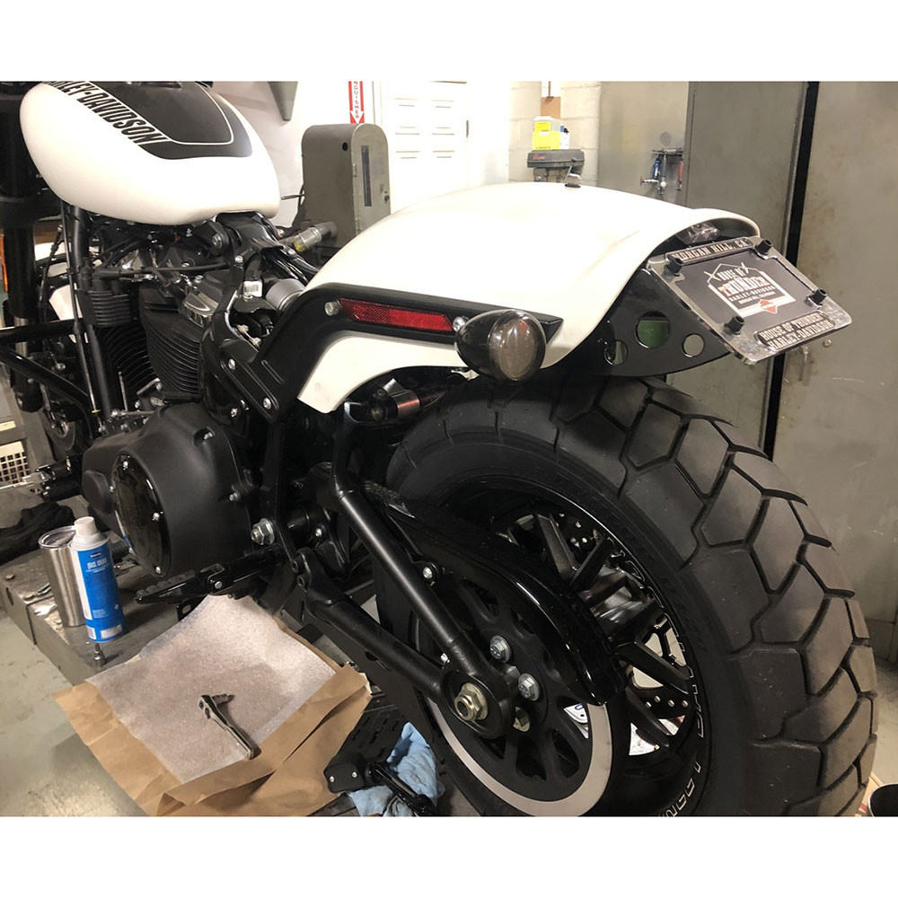 Bung King License Plate Relocation Kit for 2018-Up Harley Fat Bob ...